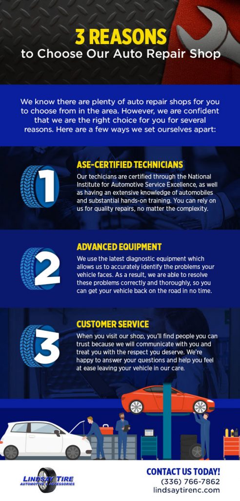 3 Reasons to Choose Our Auto Repair Shop [infographic] | Lindsay Tire ...